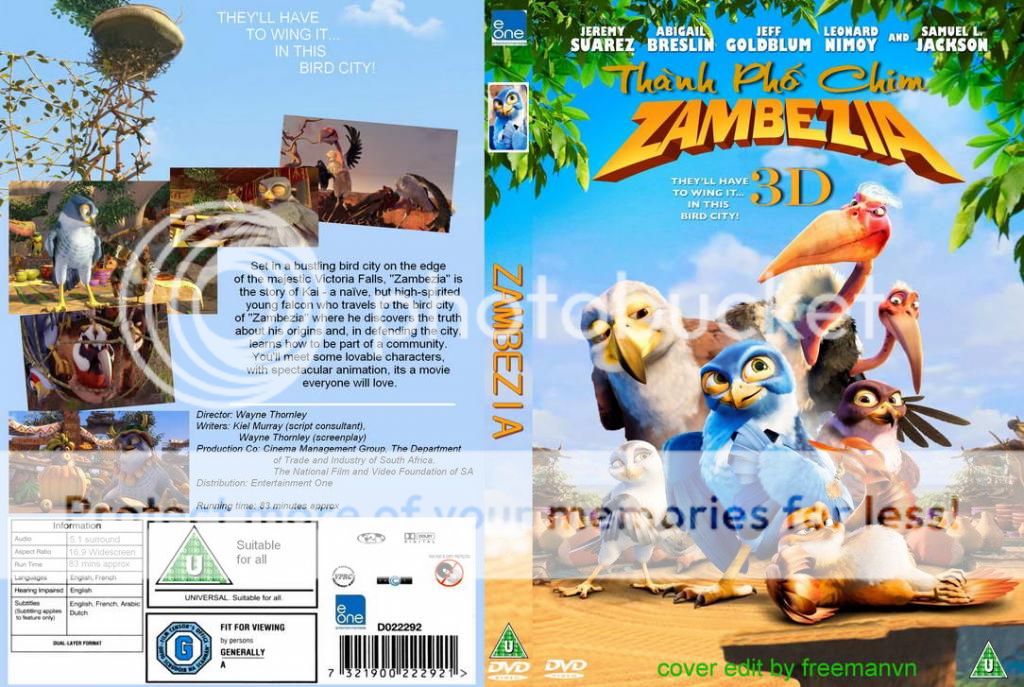Zambezia 3D Blu-ray 2012 | 3D Bluray ISO VN